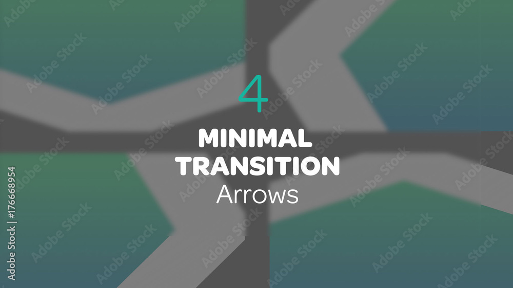 Minimal Titles with Arrow Transition Stock Template | Adobe Stock