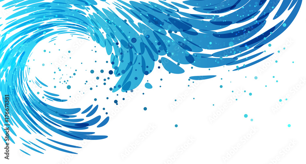 Splash wave background Stock Vector | Adobe Stock
