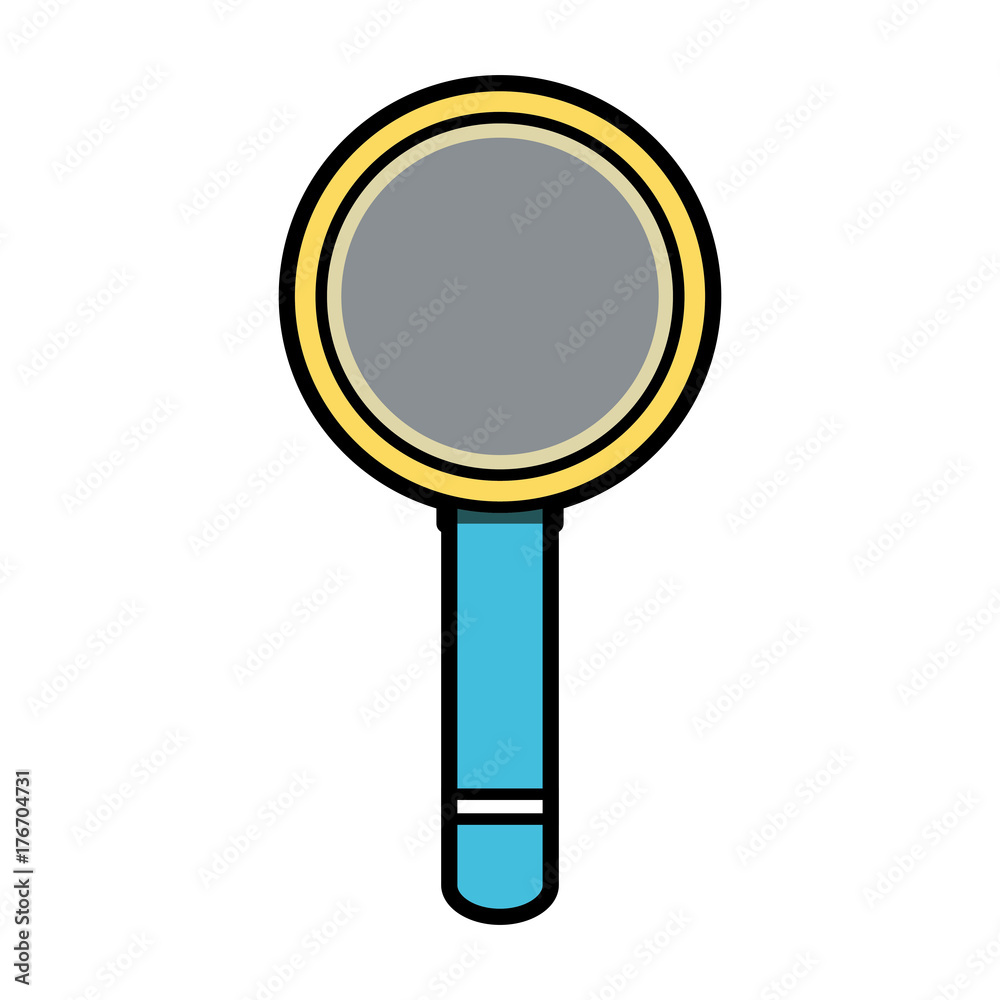 magnifying glass tool object design Stock Vector | Adobe Stock