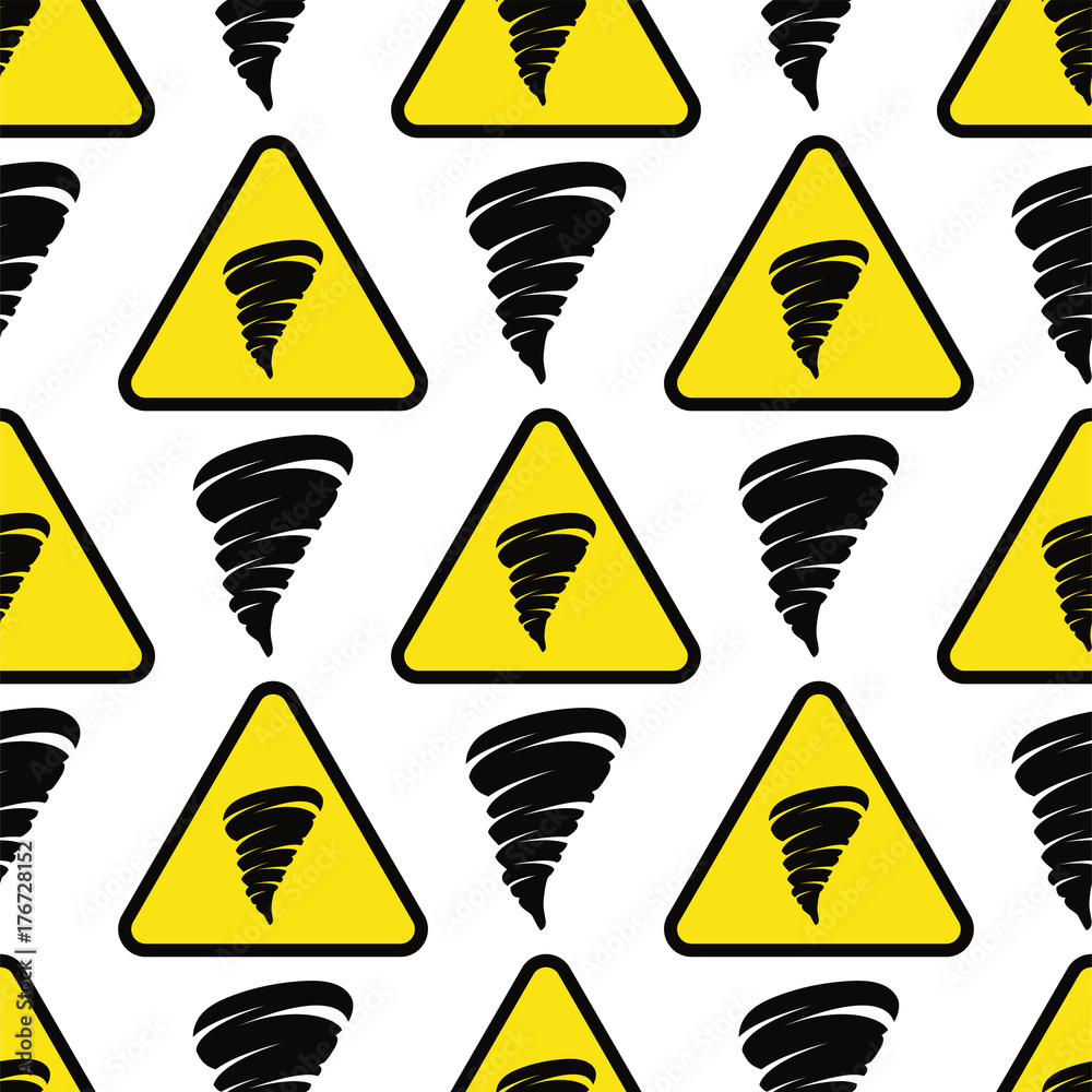 Tornado seamless pattern repeat orange color twister background danger ...