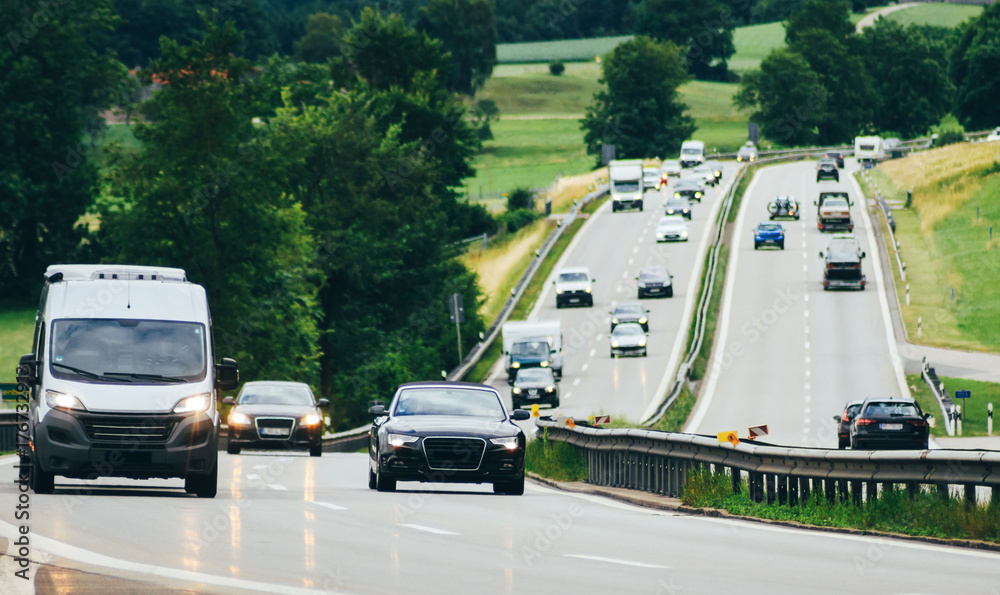 Highway in Germany Stock-Foto | Adobe Stock