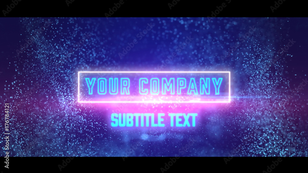 Light Rays and Particles Title Stock Template | Adobe Stock