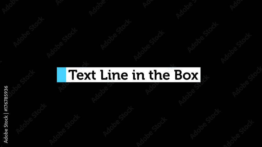 Text Line in the Box Stock Template | Adobe Stock