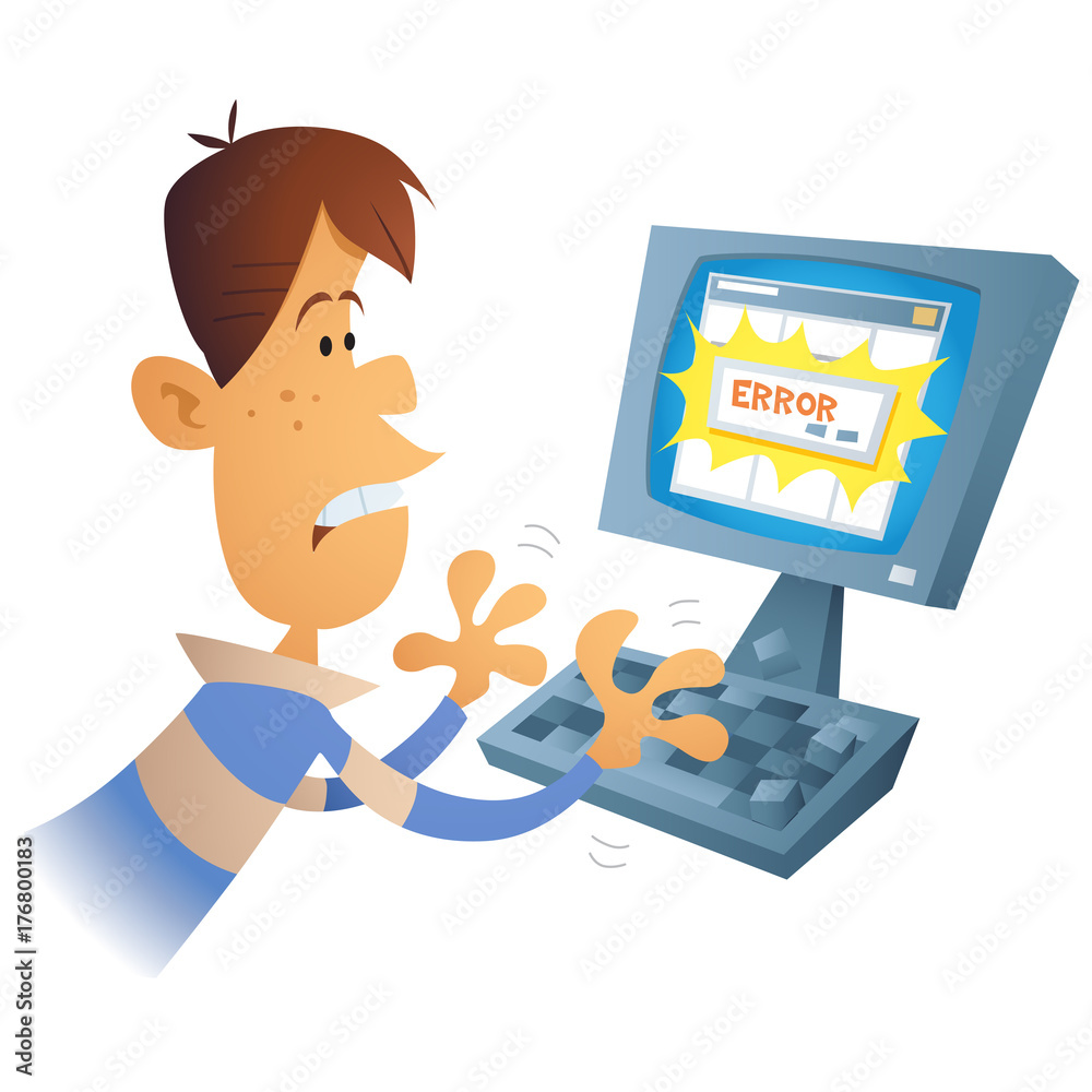 Computer Problems Clipart