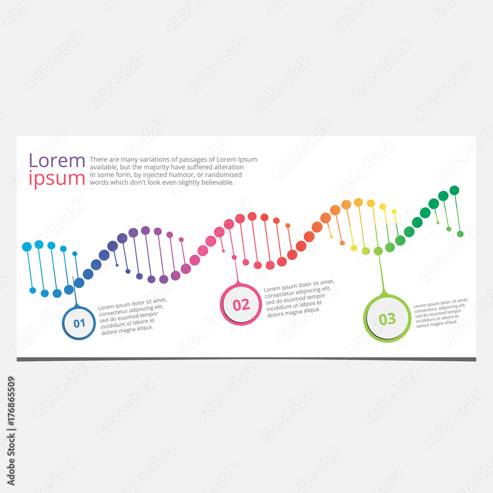 Abstract infographic DNA ,can be used for workflow layout, diagram ...