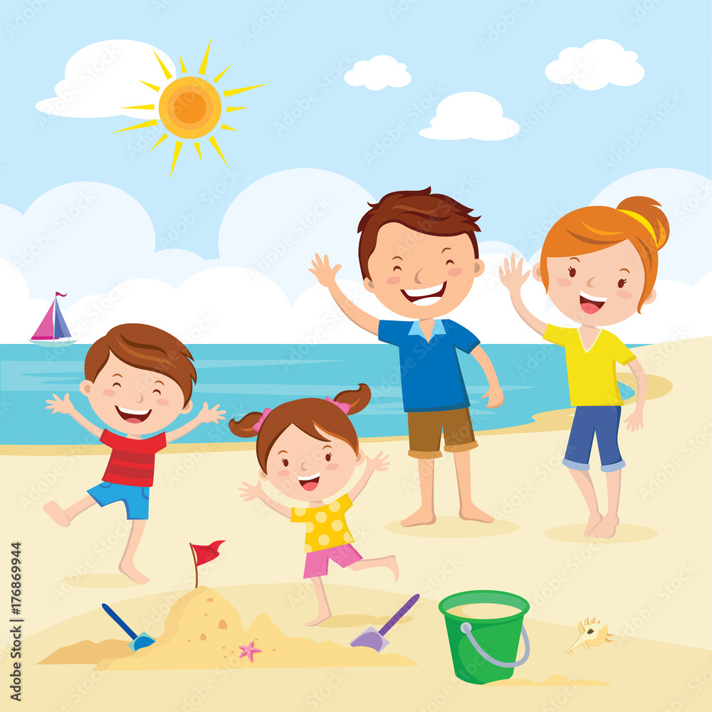 Family Having Fun Clipart