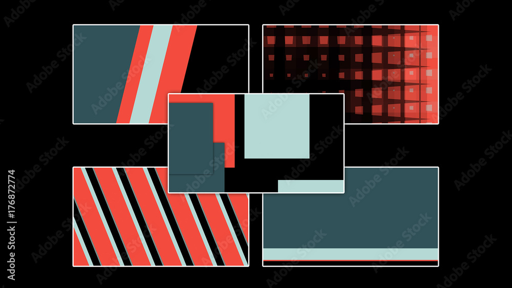 Colorful Transitions Stock Template | Adobe Stock