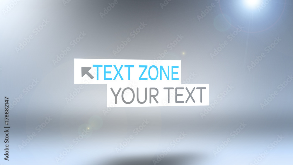 Light Gray Title with Lens Flare Stock Template | Adobe Stock