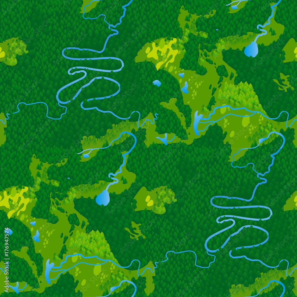 Seamless texture terrain map Stock Vector | Adobe Stock