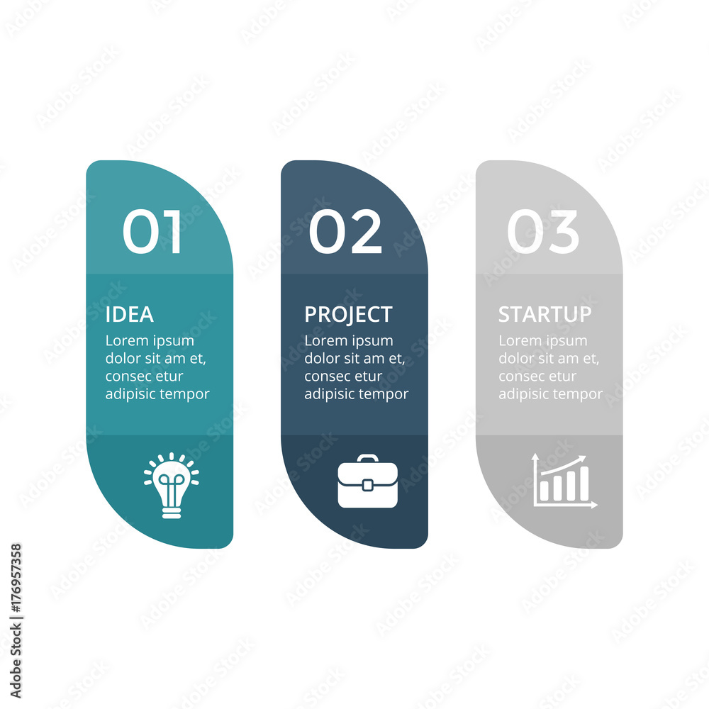 Vector labels infographic, diagram, graph, presentation chart. Business ...