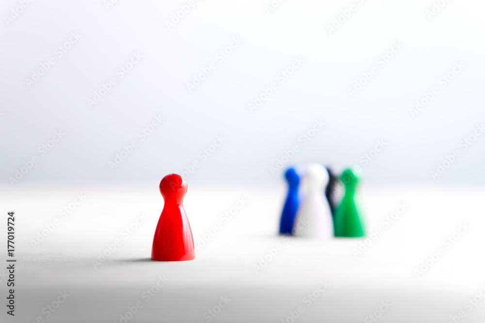 Being alone, outsider and outcast. Racism, discrimination, bullying and ...