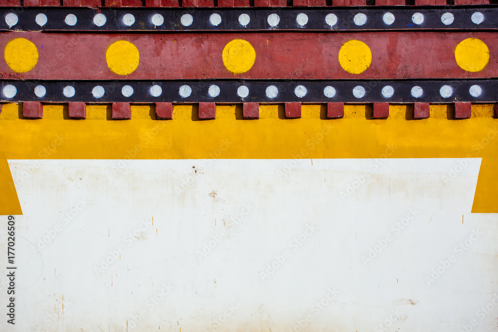 The lama temple wall Stock Photo | Adobe Stock
