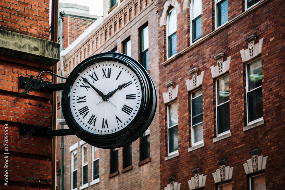Clock in Boston Stock Photo | Adobe Stock