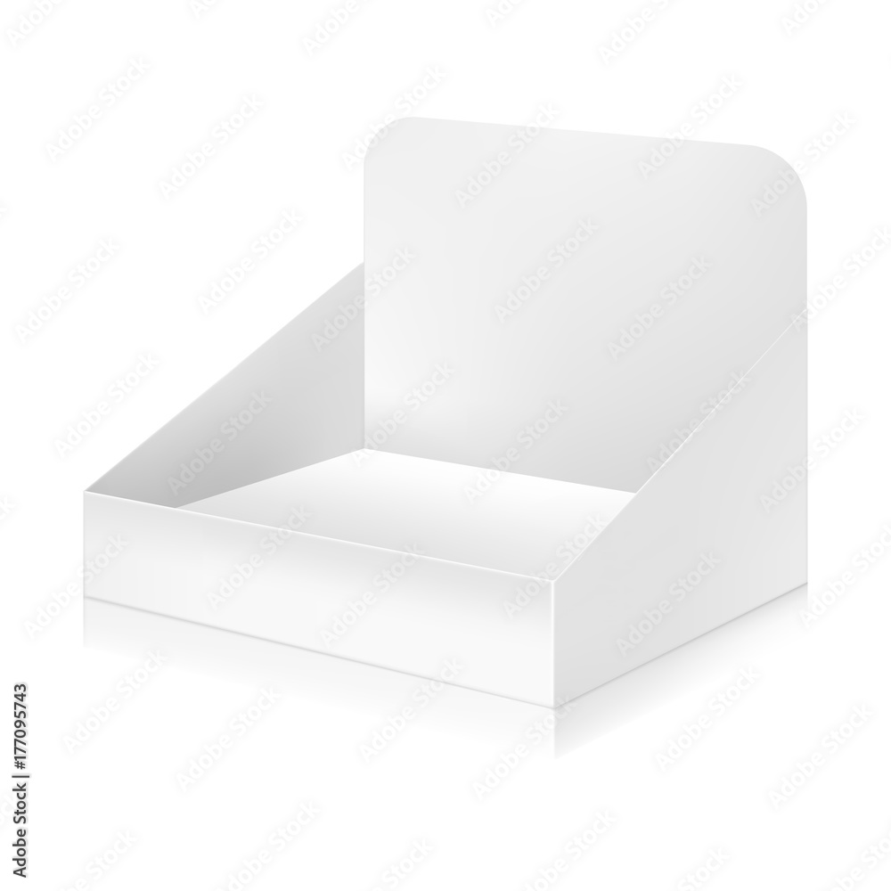 Paper white box mock-up template. Stock Vector | Adobe Stock