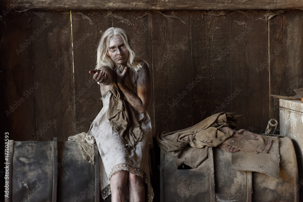 a-scene-of-a-young-woman-in-poverty-the-young-woman-is-seen-to-be