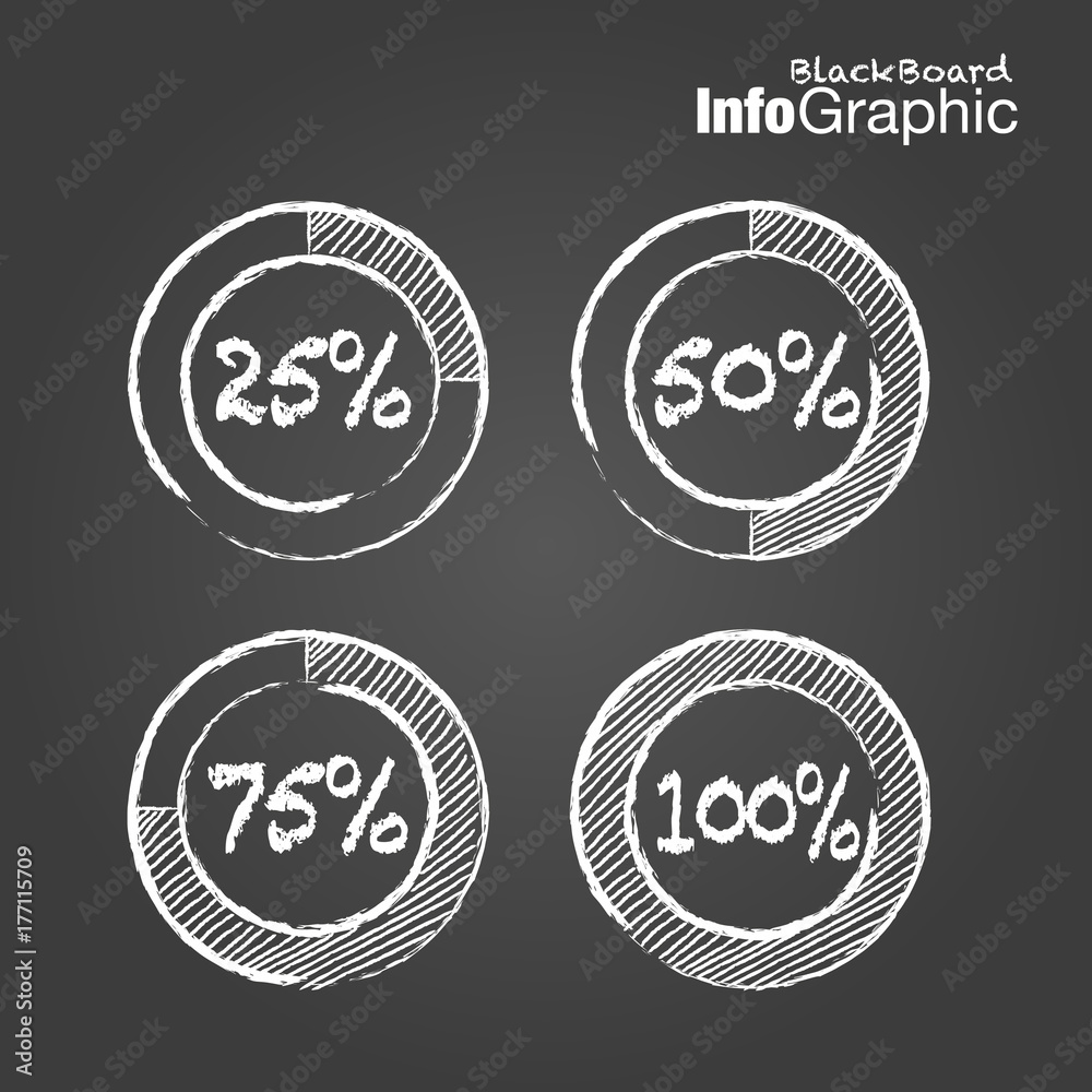 infographic in blackboard, background stock vector, Stock Vector ...