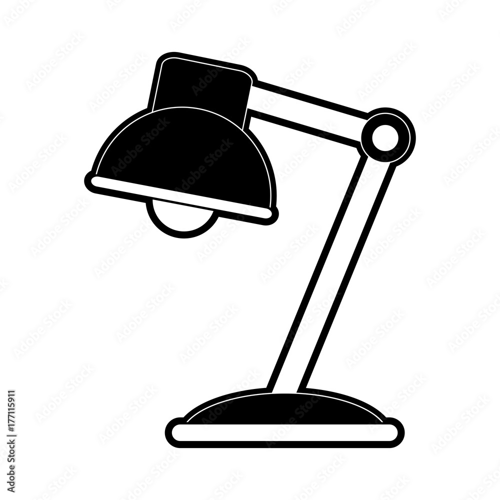 Study light lamp icon vector illustration graphic design Stock Vector ...