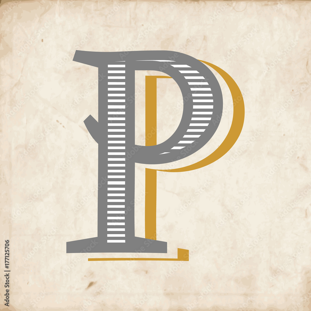 vintage alphabet letter design Stock Vector | Adobe Stock