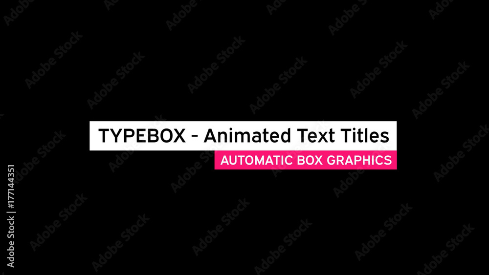 Animated Typebox Stock Template | Adobe Stock