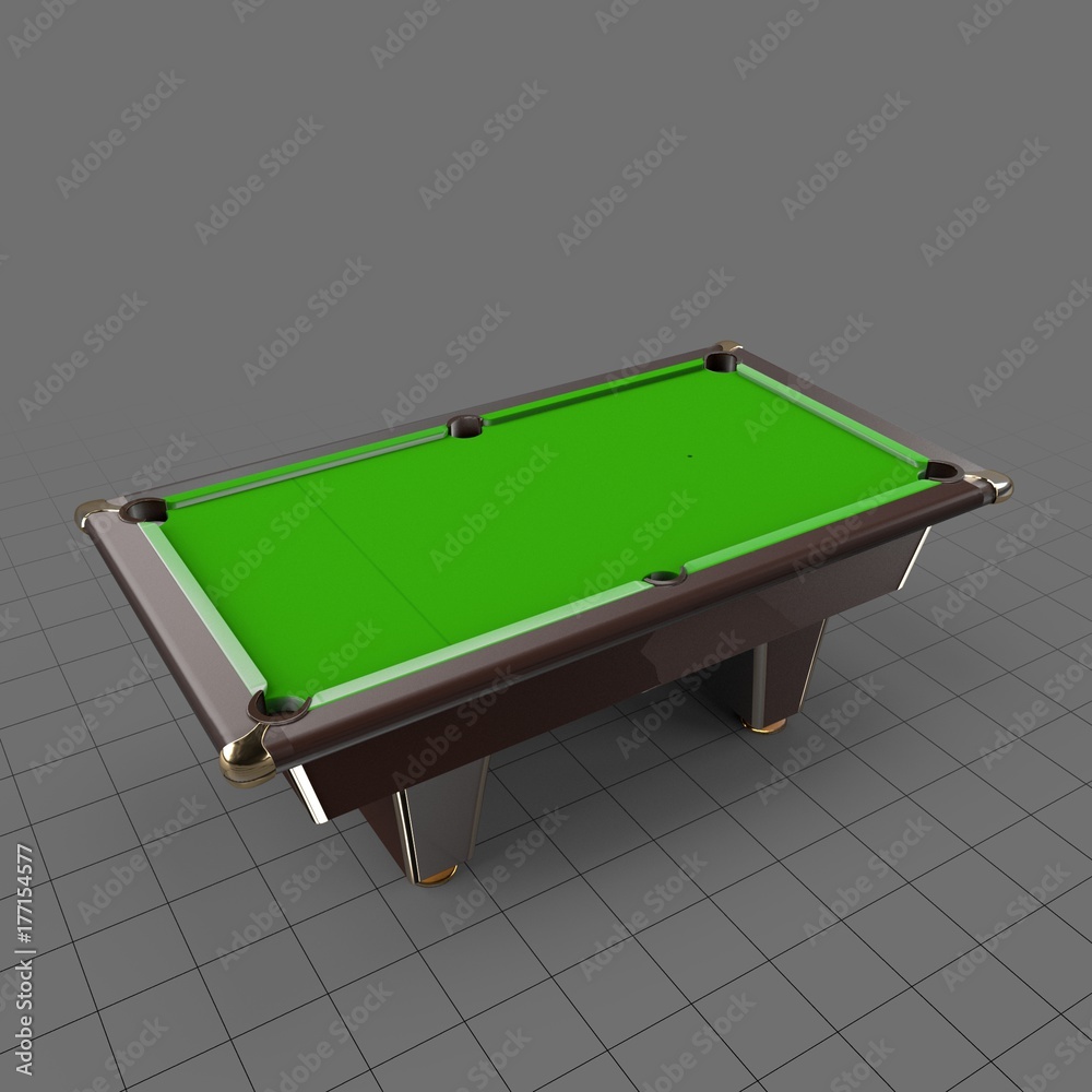 Pool table Stock 3D asset | Adobe Stock