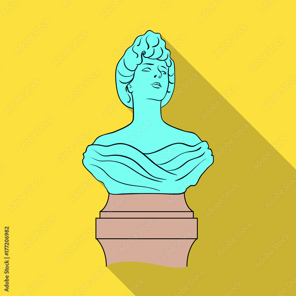 Monument, single icon in flat style.Monument vector symbol stock ...