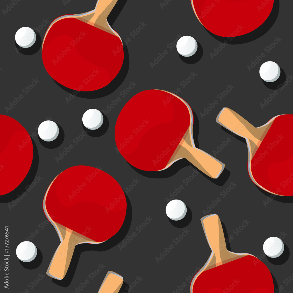 Ping Pong pattern Stock Vector | Adobe Stock