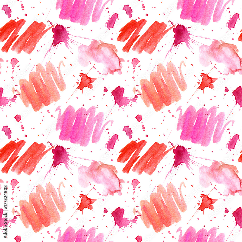 Abstract seamless pattern of a prints.Splash colorful.Watercolor hand ...