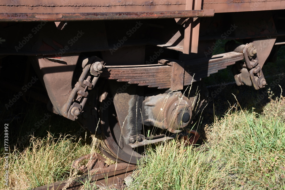 Rad, Federung, Feder, Puffer, Achse, Radachse, Spur, Spurkranz ...