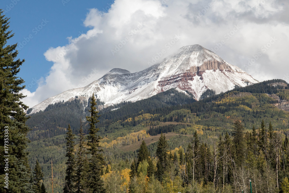 Engineer peak near Durango, Colorado in the San Juan mountains Stock ...
