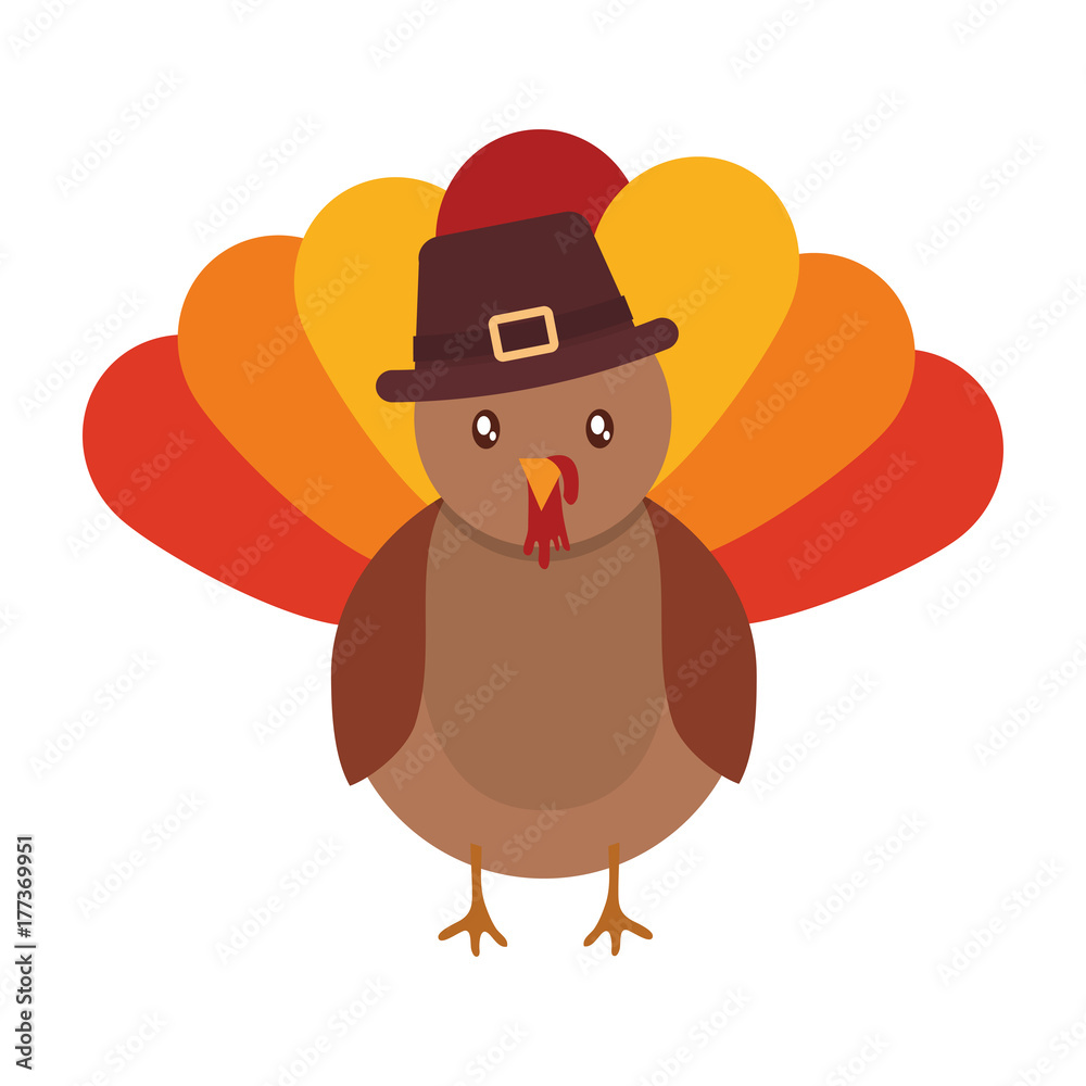 cartoon turkey icon Stock Vector | Adobe Stock