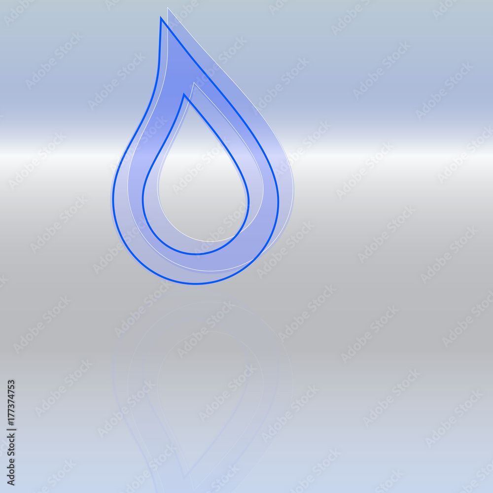 Wassertropfen Stock-Vektorgrafik | Adobe Stock