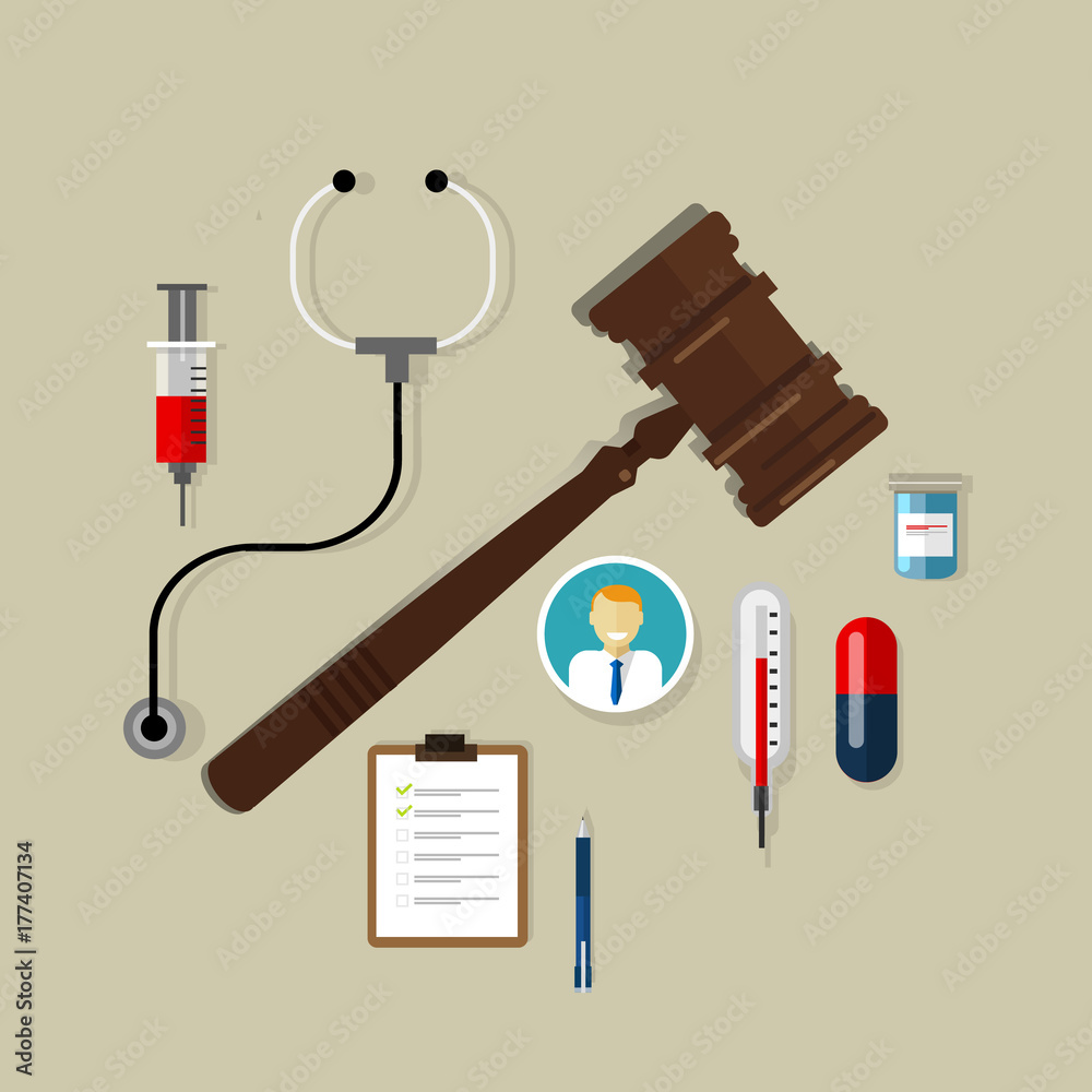medical law wooden hammer gavel justice legal authority case verdict ...
