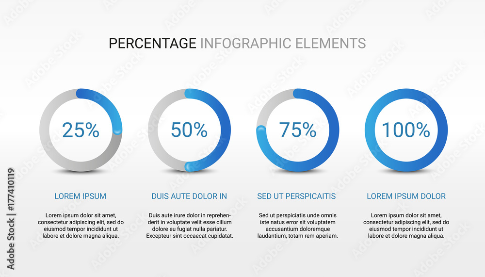 Infographic Template Percentage