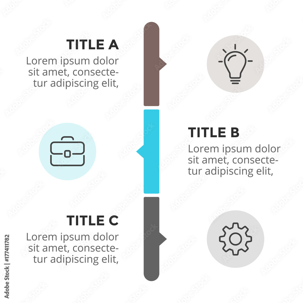 Vector arrows timeline infographic, diagram chart, graph presentation. Business progress concept ...