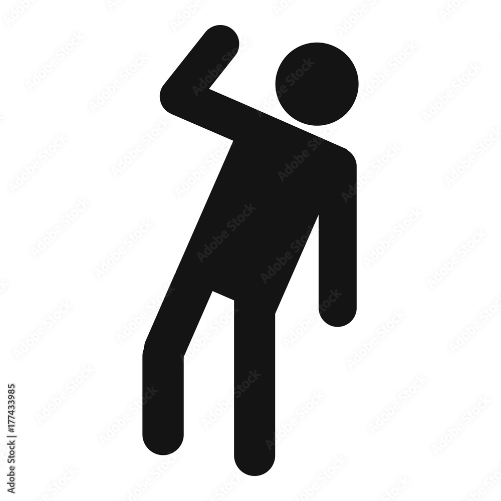 Stick figure stickman icon pictogram vector simple Stock Vector | Adobe ...