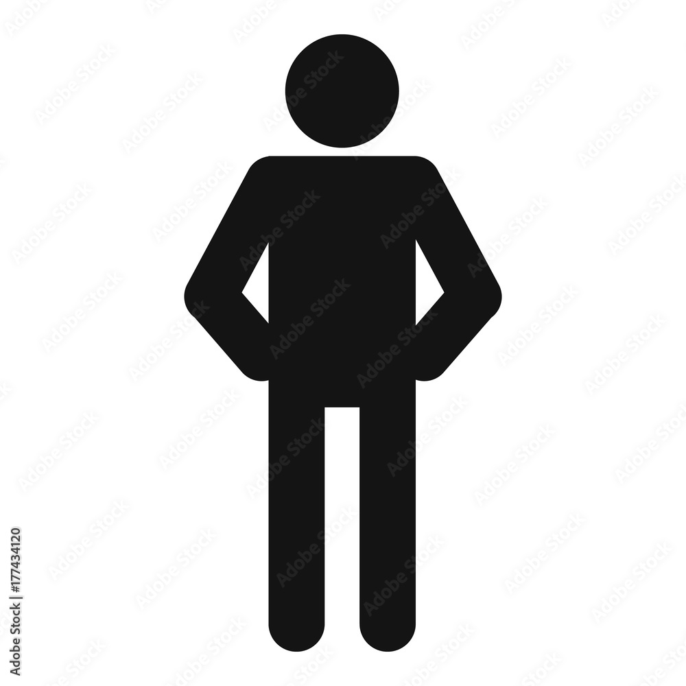 Stick figure stickman icon pictogram vector simple Stock Vector | Adobe ...