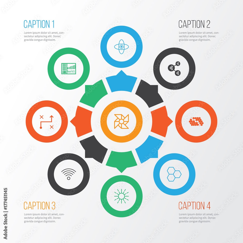 Robotics Icons Set. Collection Of Solution, Lightness Mode, Controlling ...