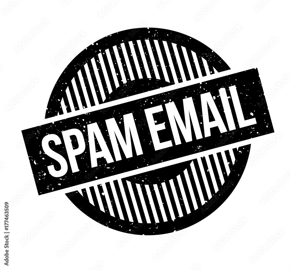 Spam Email rubber stamp. Grunge design with dust scratches. Effects can ...