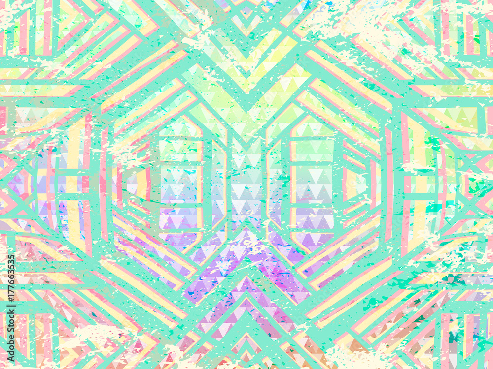 Background abstract boho hippie holographic light blue Stock Vector ...