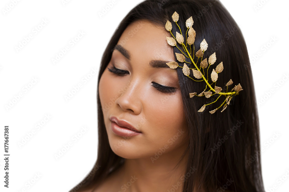Asian Female Golden Tan Skin