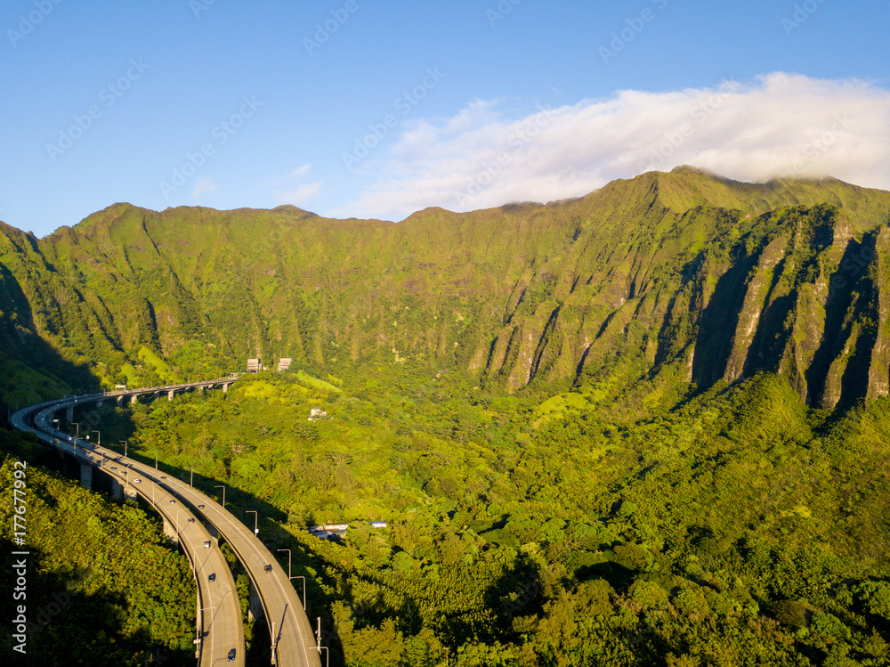 Kualoa Ranch in Oahu, Hawaii. Many famous television shows and movies ...