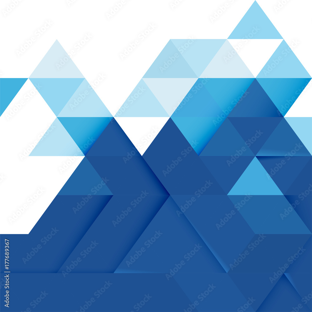 Abstract blue tone geometric layout template and modern overlapping ...