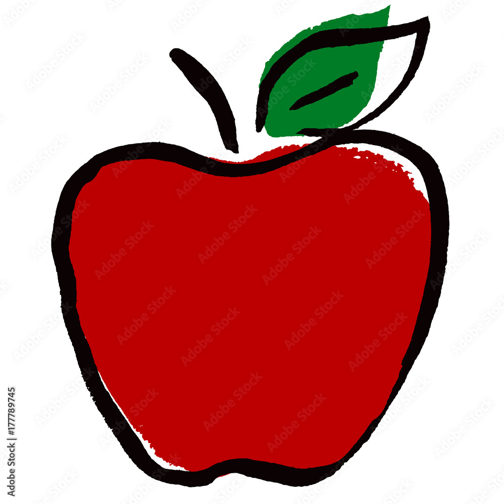 Red Apple Drawing