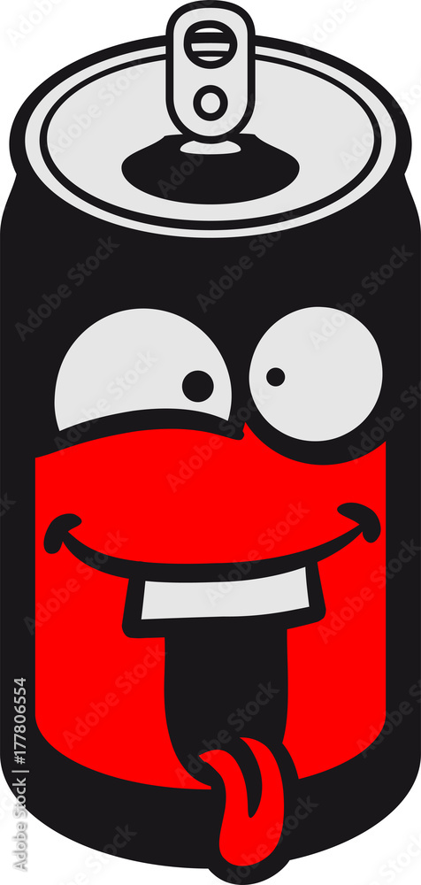 comic cartoon gesicht lachen lustig dose getränk durst glas bier krug ...