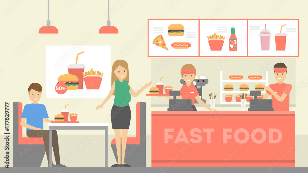 Fast Food Restaurant Clipart