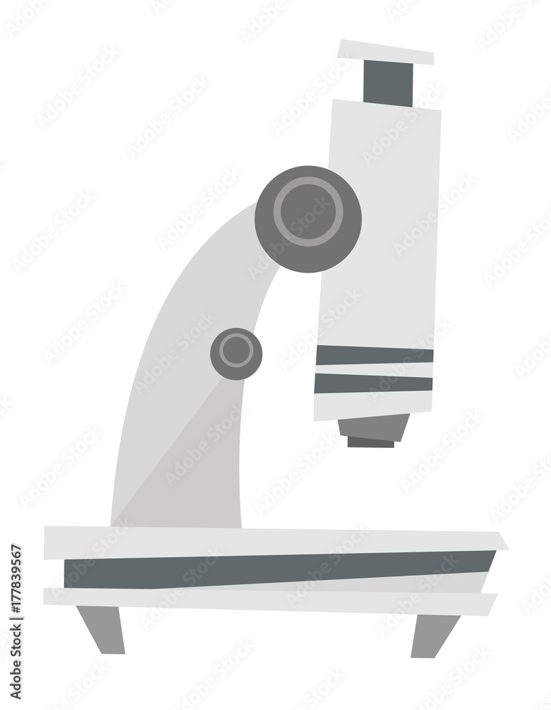 Microscope vector cartoon illustration isolated on white background ...