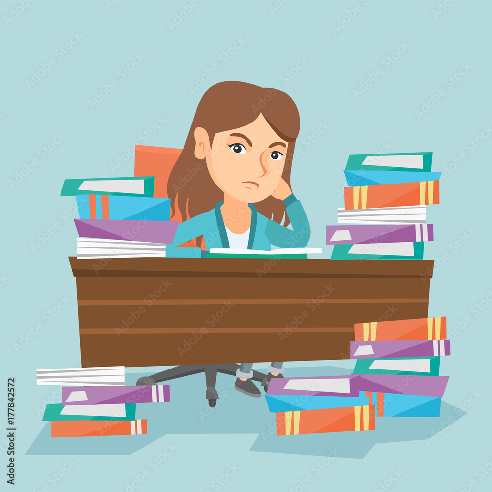 Studying Hard Cartoon