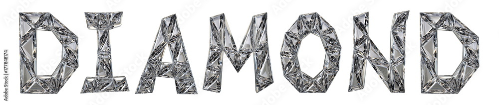 Word DIAMOND 3D render Stock Illustration | Adobe Stock