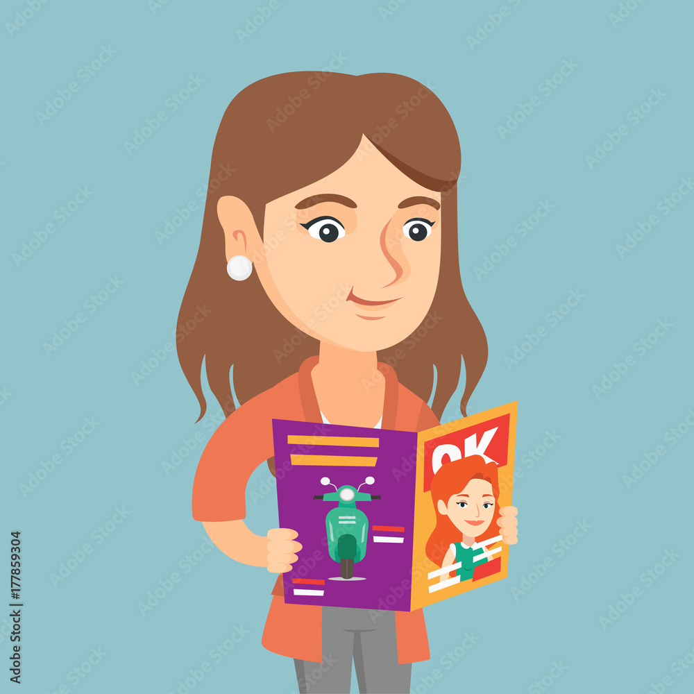 Reading Magazine Clipart