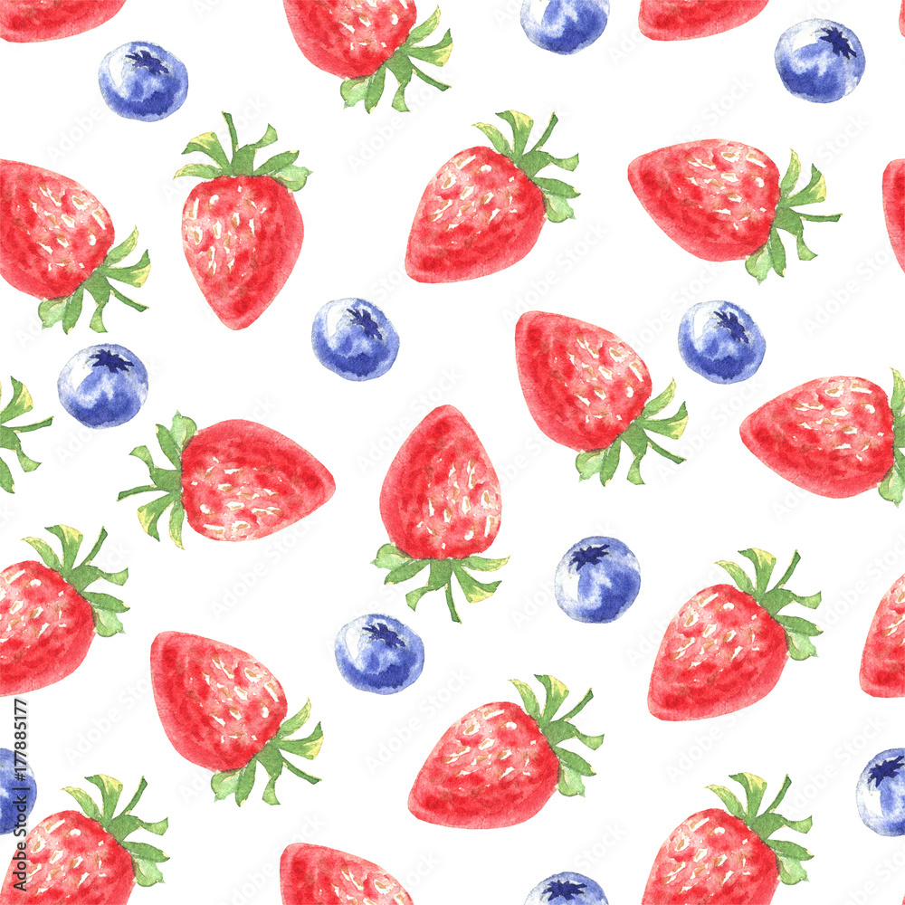Repeating Strawberry Background